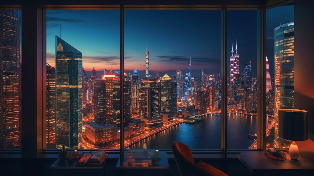 Zoom Virtual Backgrounds | Backdrop | Home Office | City Skyline | Home ...