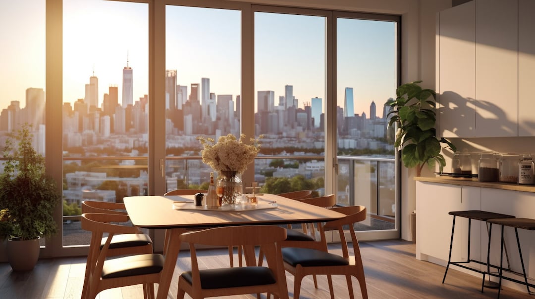 Zoom Virtual Backgrounds Backdrop Home Office City Skyline Home Office ...