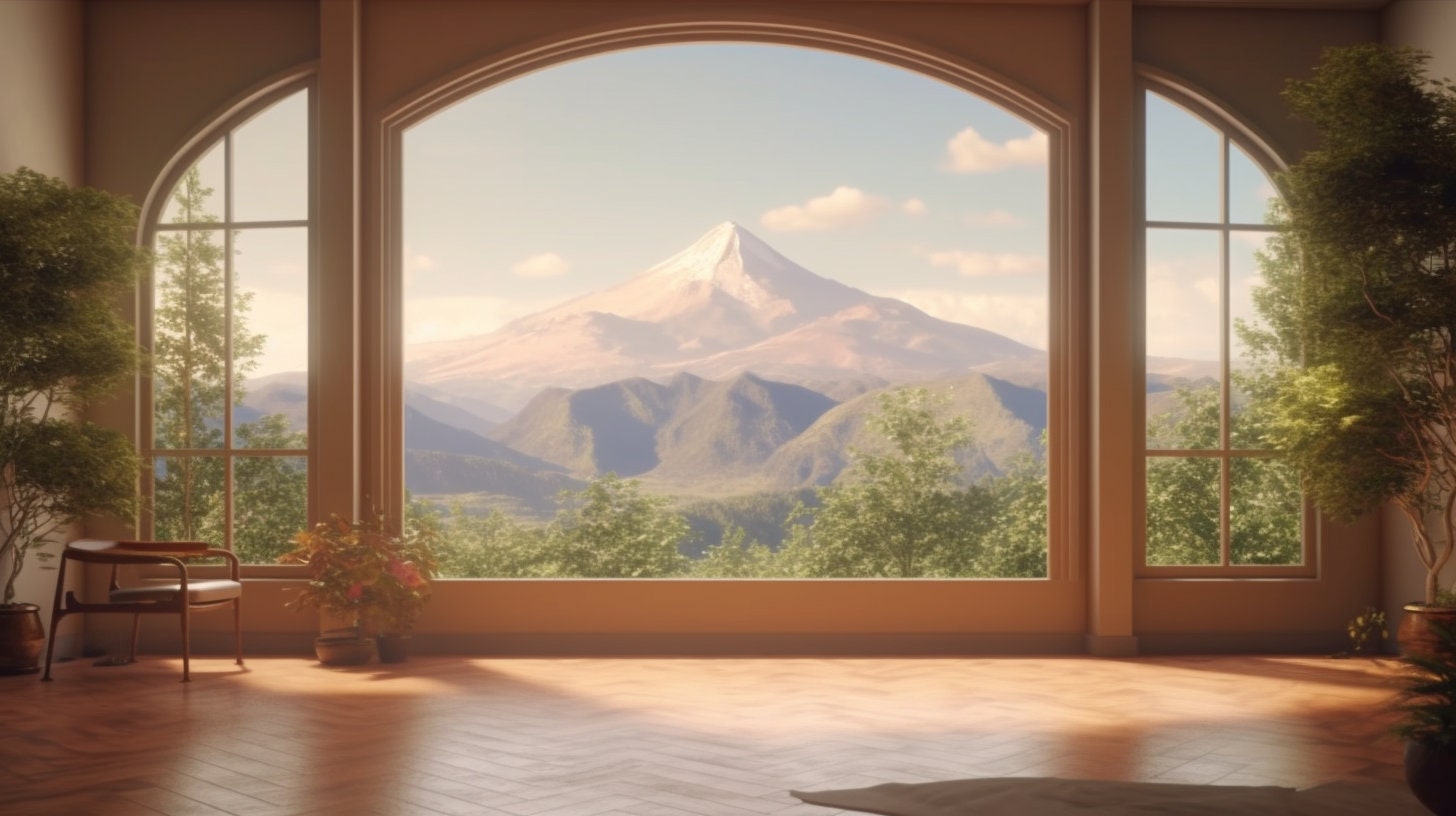 Zoom Virtual Backgrounds | Backdrop | Home Office | Mountains | Home ...
