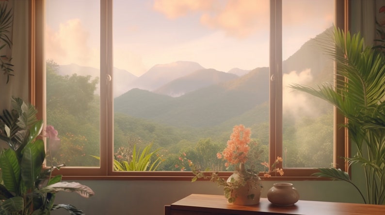 Zoom Virtual Backgrounds | Backdrop | Home Office | Mountains | Home ...