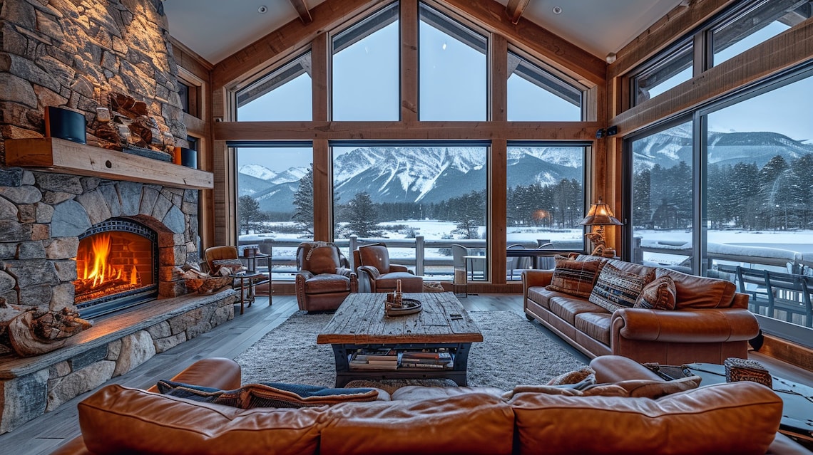 Zoom Virtual Backgrounds | Fireplace | Home Office Background | Google ...