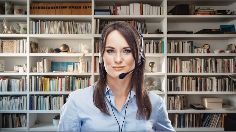 Professional Zoom Virtual Backgrounds | Fireplace | Home Office ...