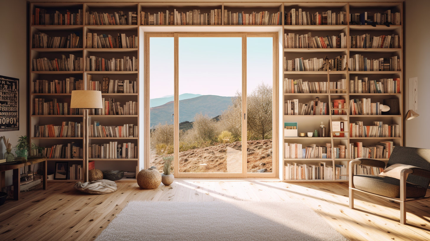 Professional Zoom Virtual Backgrounds Backdrop Bookcase Home Office ...