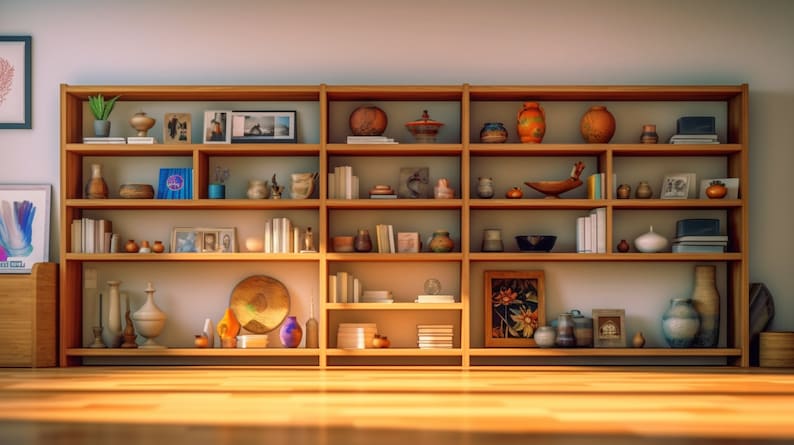 Professional Zoom Virtual Backgrounds Backdrop Bookcase Home Office ...