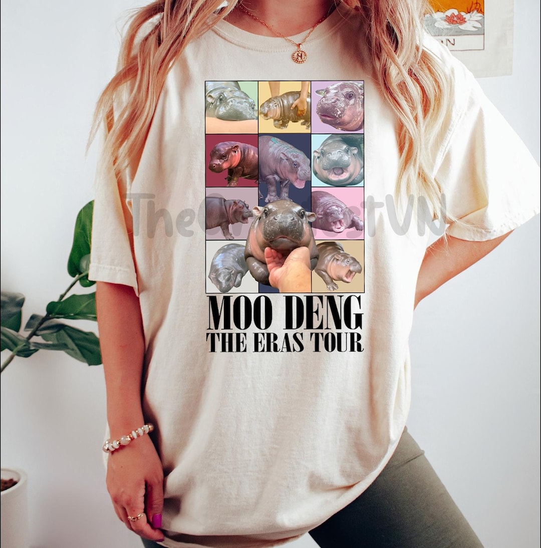 New Moo Deng Meme Shirt Funny, I Love Moo Deng Tee, Moo Deng Fan Club ...