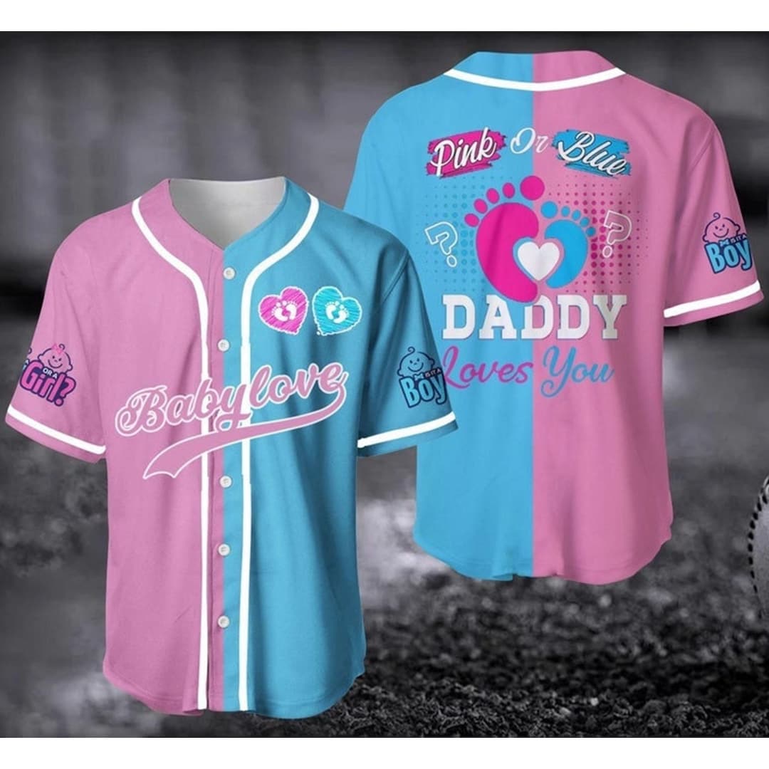 Personalized Baby Reveal Baseball Jersey: Team Boy or Girl Outfit - Etsy