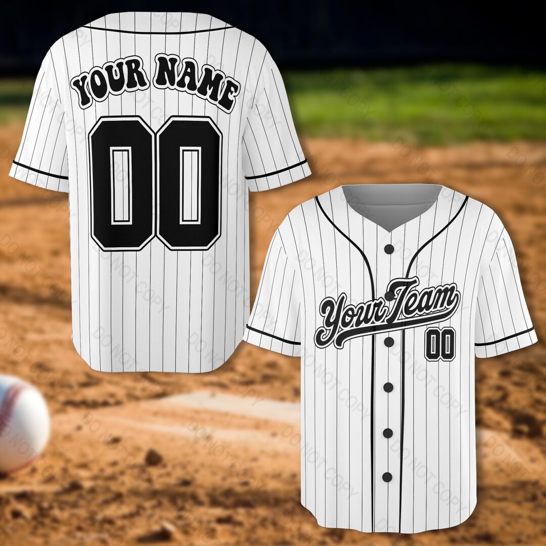 Personalized Team Name and Number Baseball Jersey,custom Baseball Team ...