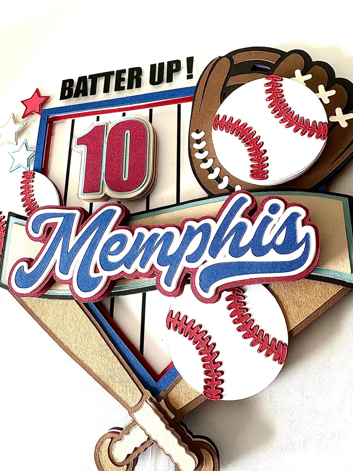 Baseball Cake Topper - Etsy