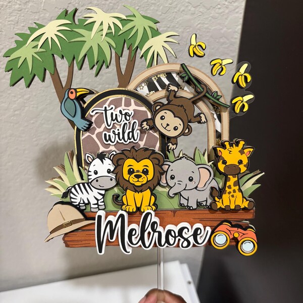 Jungle Cake Topper - Etsy