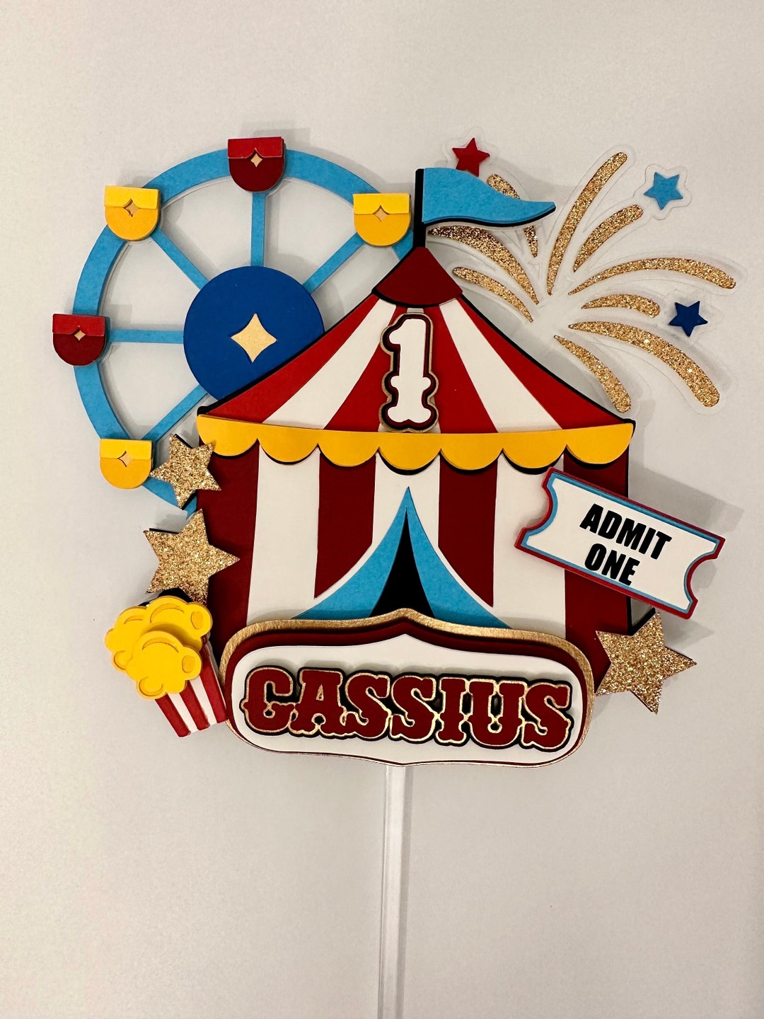 Carnival Cake Topper/circus Cake Topper - Etsy