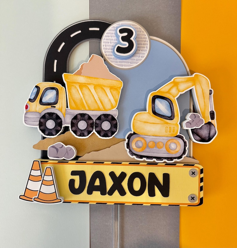 Construction Cake Topper - Etsy