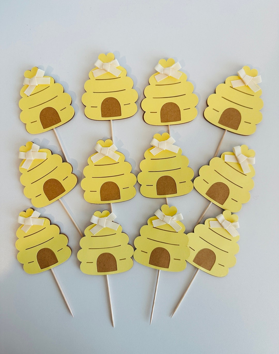 Beehive Cupcake Toppers - Etsy