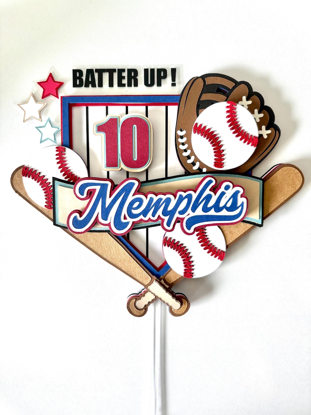 Baseball Cake Topper - Etsy