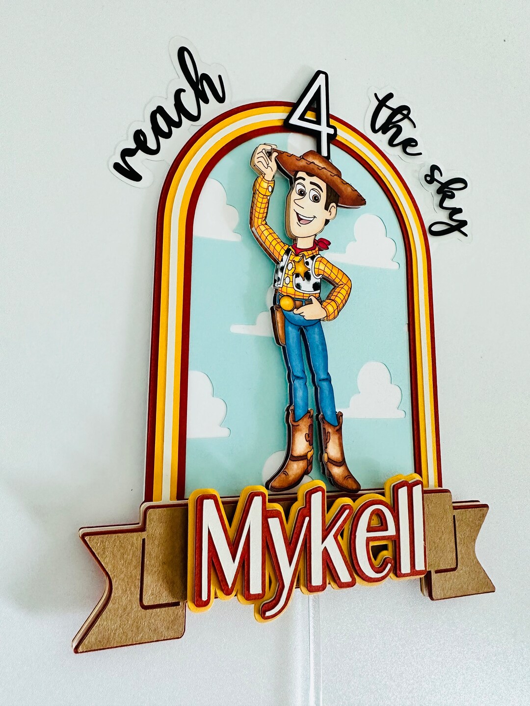 Reach 4 the Sky Cake Topper | Cowboy Cake Topper | Woody’s Round up ...