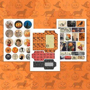 Halloween Vintage Junk Journal Printable Kit: Digital Download, Spooky ...