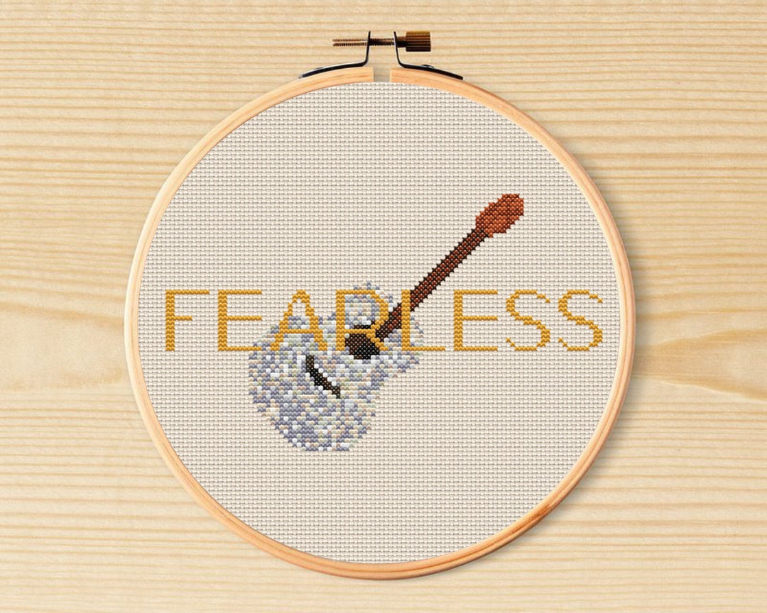 Taylor Swift Fearless Cross Stitch Pattern | Instant Download - Etsy