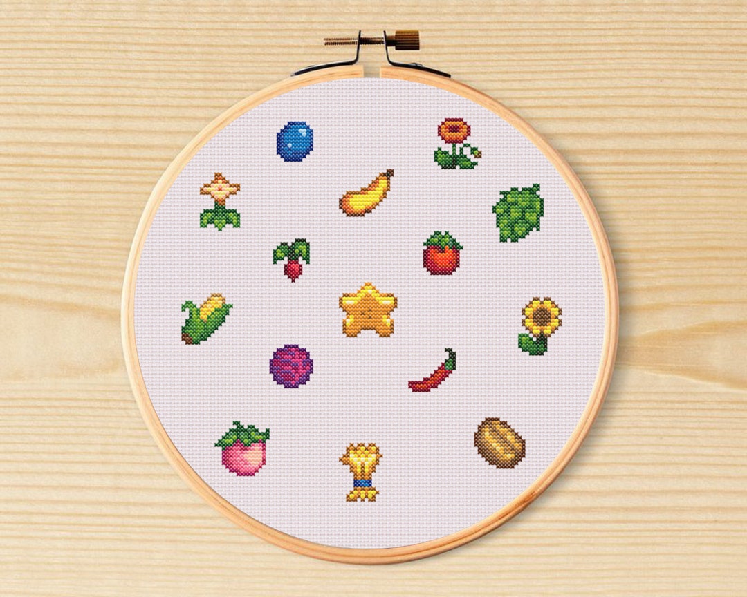 Stardew Valley Summer Crops Cross Stitch Pattern - Etsy