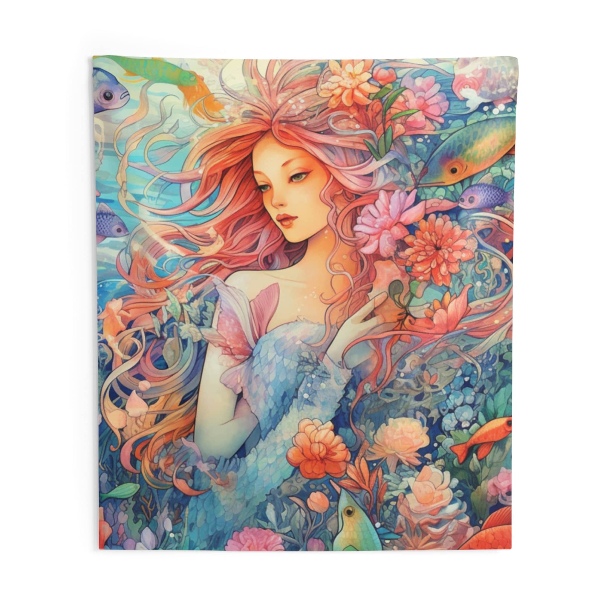 Enchanting Mermaid Indoor Wall Tapestrie - Etsy