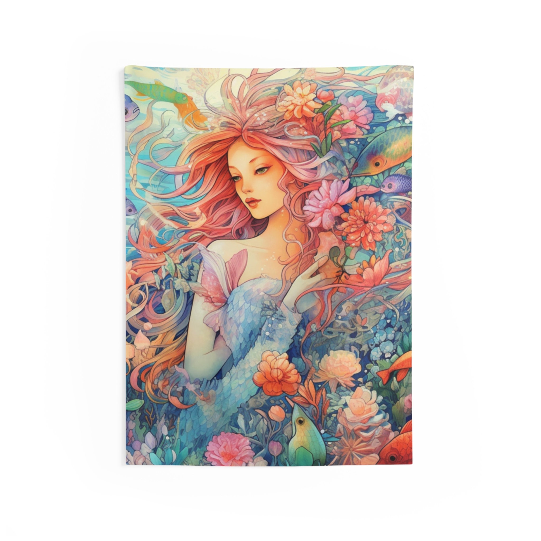 Enchanting Mermaid Indoor Wall Tapestrie - Etsy