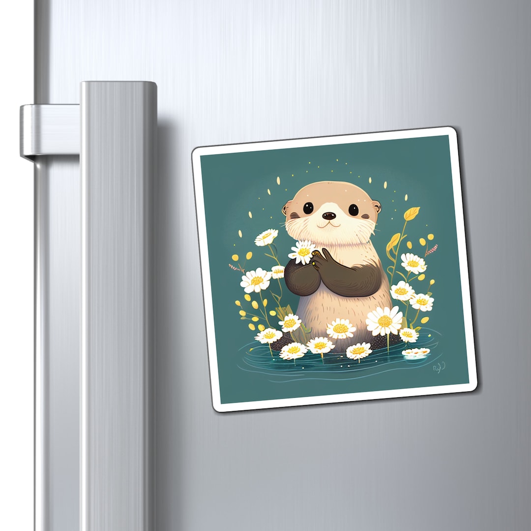 Daisy Otter Magnet - Etsy