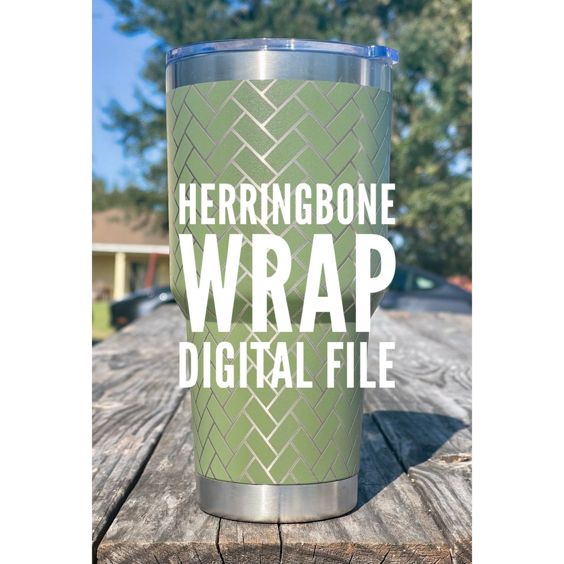 30 Oz Tumbler Wrap - Digital File - SVG Herringbone - Etsy