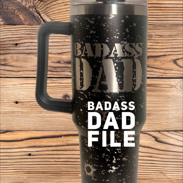 Badass Dad Svg - Etsy