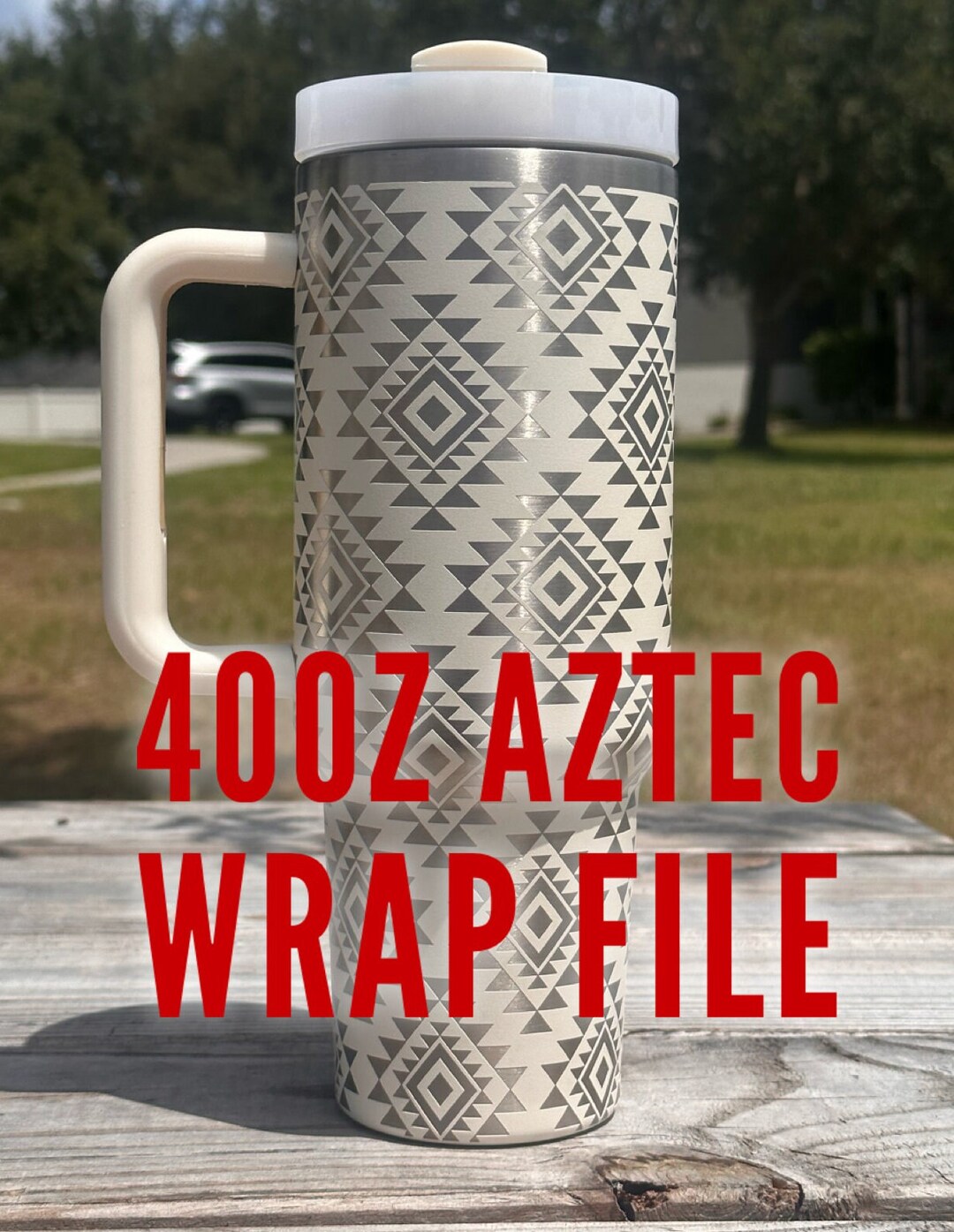 40oz Aztec Wrap File - SVG - Lightburn - Etsy