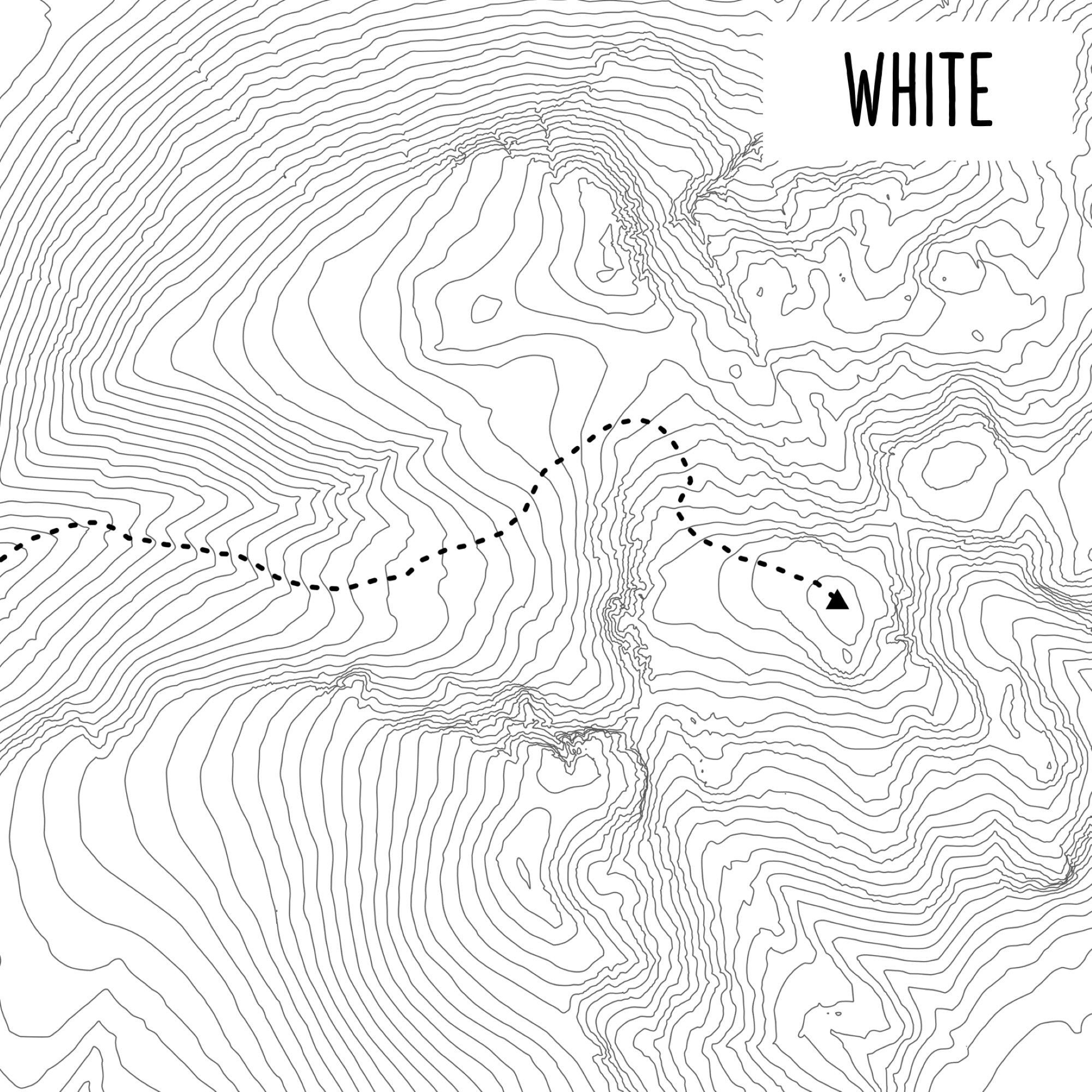 Custom Route Map Topographic Map Map Print Contour Map Hiking Map ...