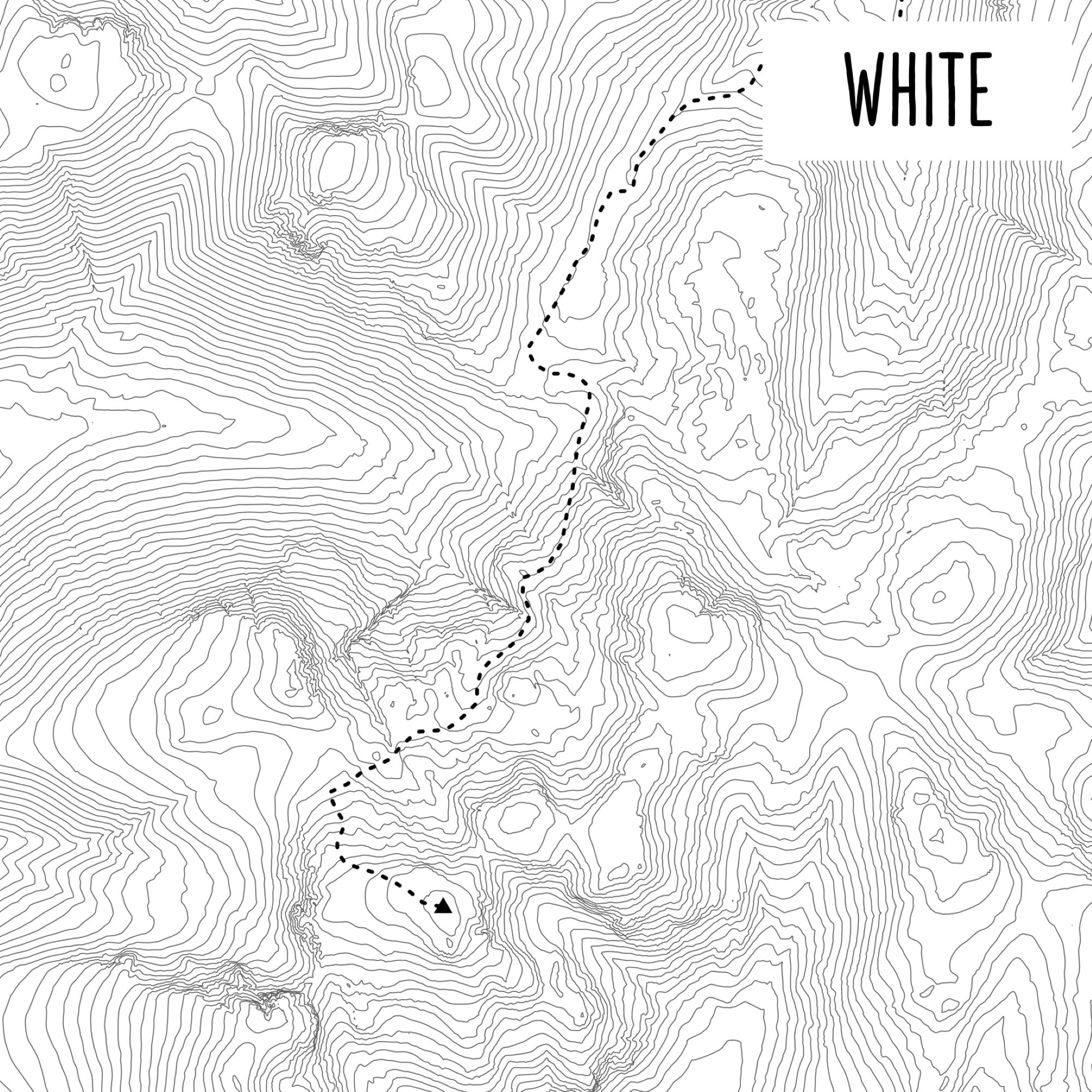 Scafell Pike via the Corridor Route Map Topographic Map Print Contour ...