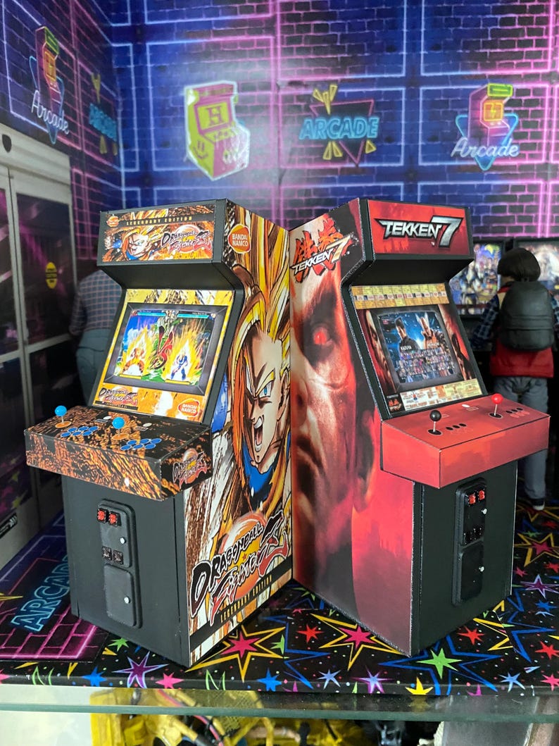 Mini Arcades 1/12 Scale (fighting) - Etsy