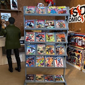 1/12 Scale Comic Books, Long Boxes and Comic Book Rack/shelf. - Etsy