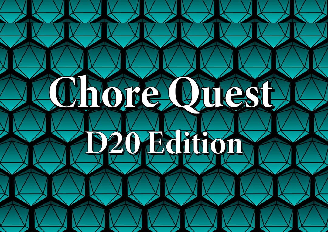 Chore Quest: D20 Edition - Etsy