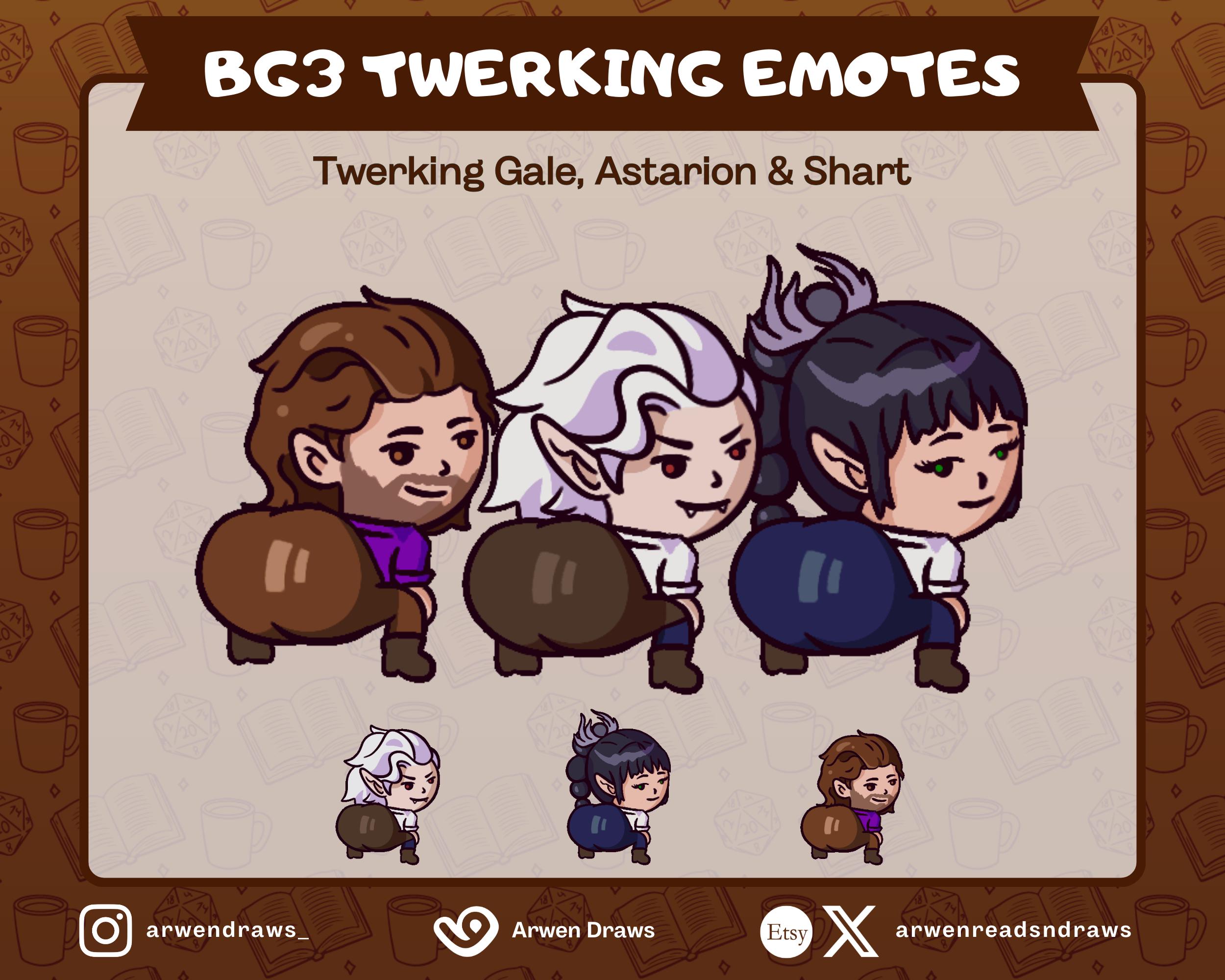 Baldur's Gate 3 Twerking Emotes - Gale, Astarion & Shadowheart (UPDATED ...