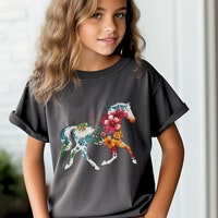 Girls Horse Birthday Outfit, Riding Shirt, Horseback Riding, Horse ...