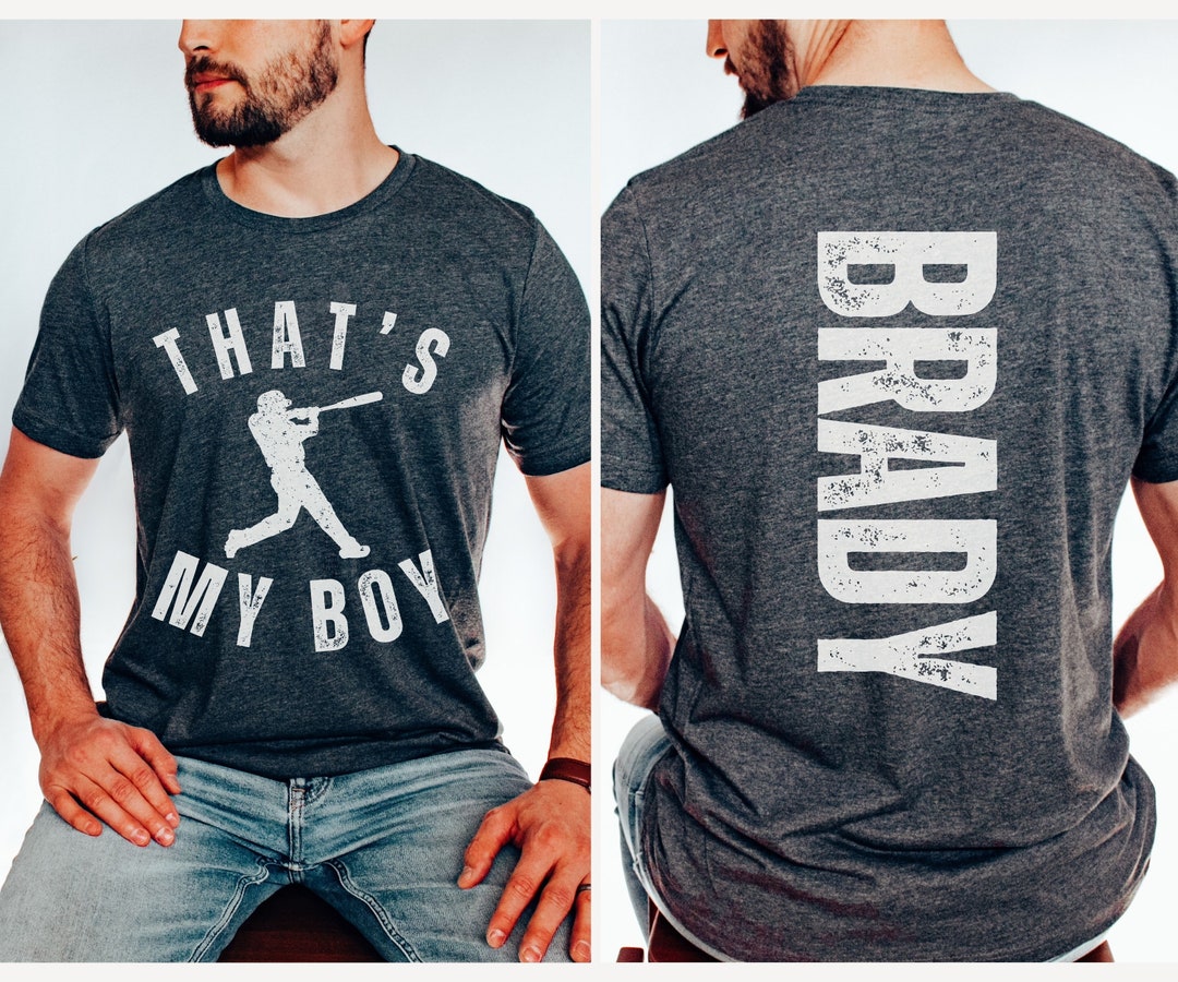 Custom That's My Boy Baseball Dad Shirt, Personalized Gift for Dad Mom ...