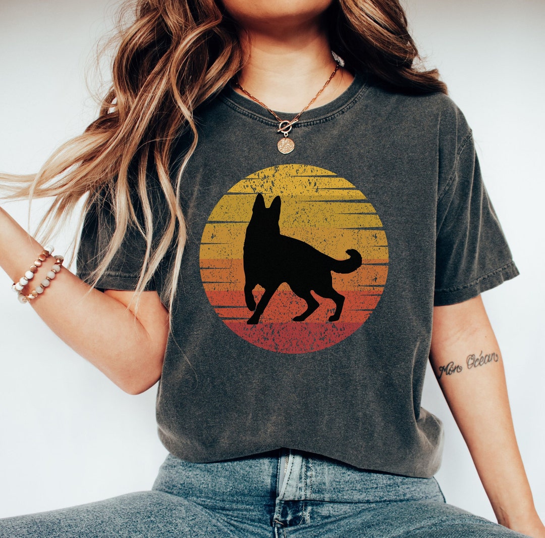 Comfort Colors Retro Sun German Shepherd Shirt, Gift for German ...