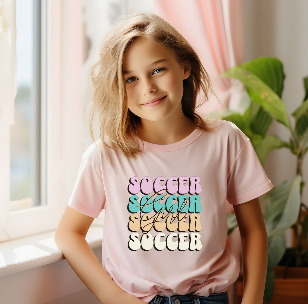 Retro Soccer Girl Youth Shirt, Soccer Girl Youth T-shirt, Soccer Lover ...