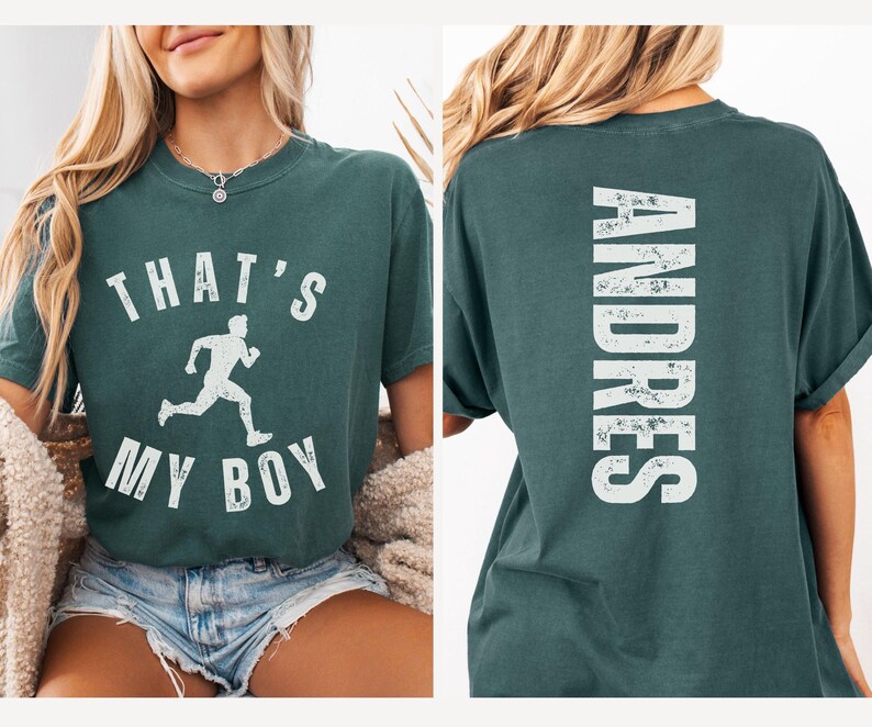 Custom Track Mom Comfort Colors Shirt: Personalized Track & Field Gift ...