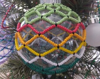 Native American Beaded Christmas Ornaments, Handmade Ornament, Unique ...
