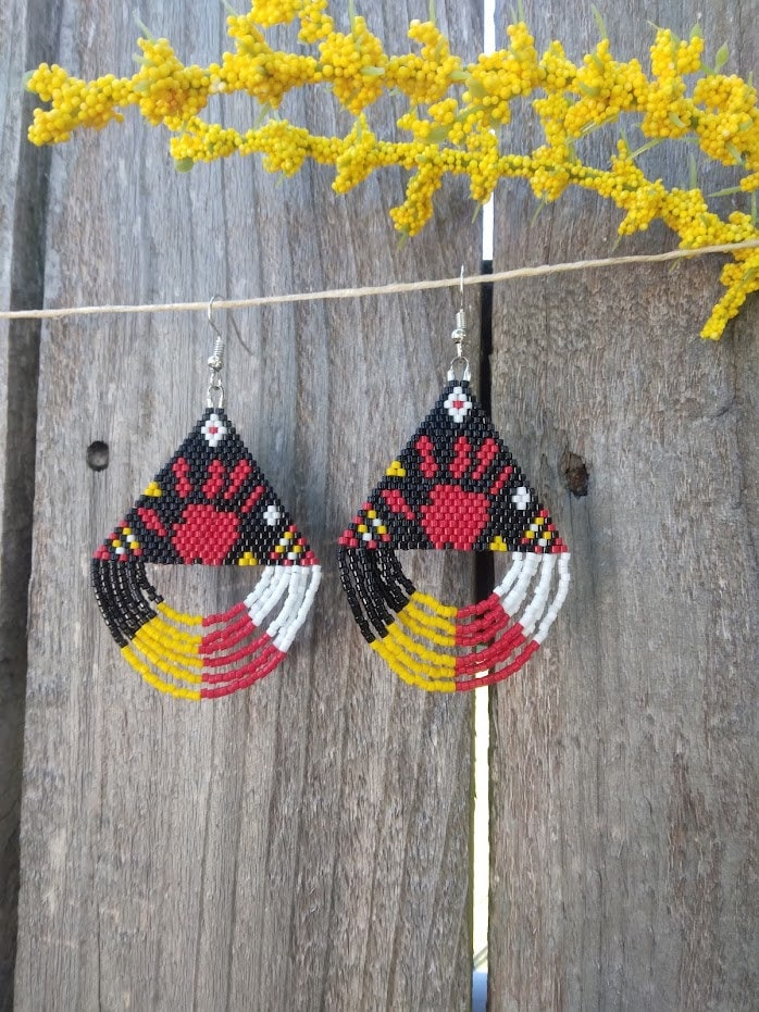 Silenced MMIW Earrings, Handmade Women's Beaded Jewelry, Gift for Her ...