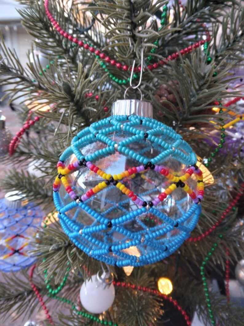 Native American Beaded Christmas Ornaments, Handmade Ornament, Unique ...