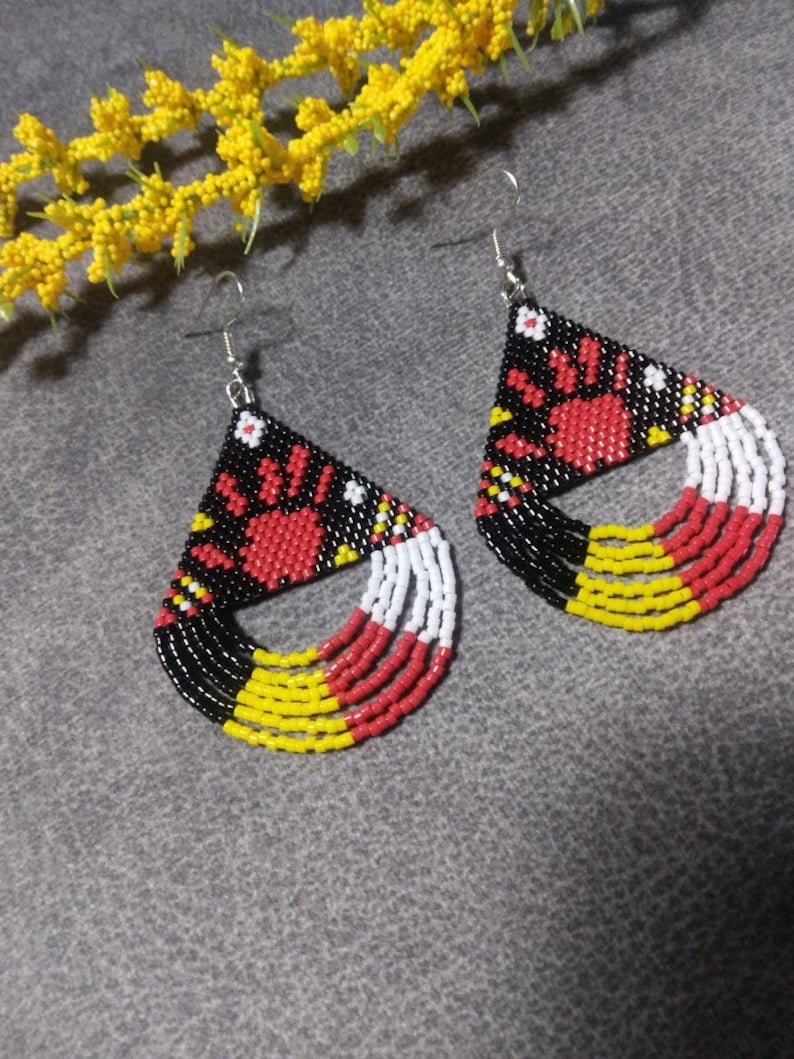 Silenced MMIW Earrings, Handmade Women's Beaded Jewelry, Gift for Her ...