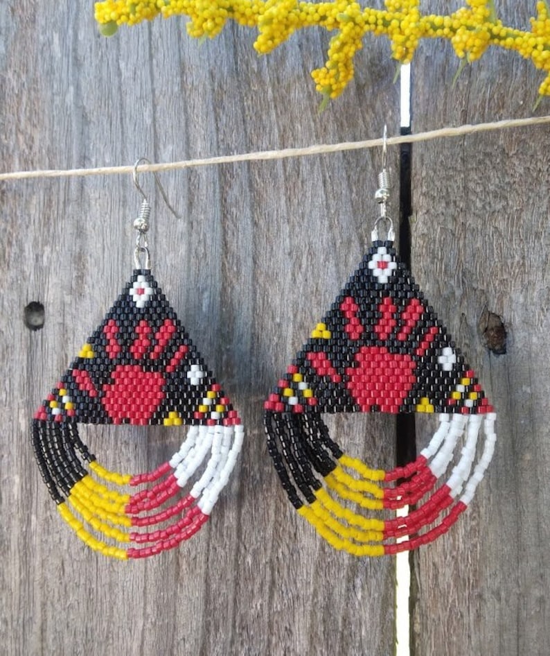 Silenced MMIW Earrings, Handmade Women's Beaded Jewelry, Gift for Her ...