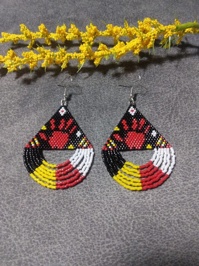 Silenced MMIW Earrings, Handmade Women's Beaded Jewelry, Gift for Her ...