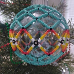 Native American Beaded Christmas Ornaments, Handmade Ornament, Unique ...