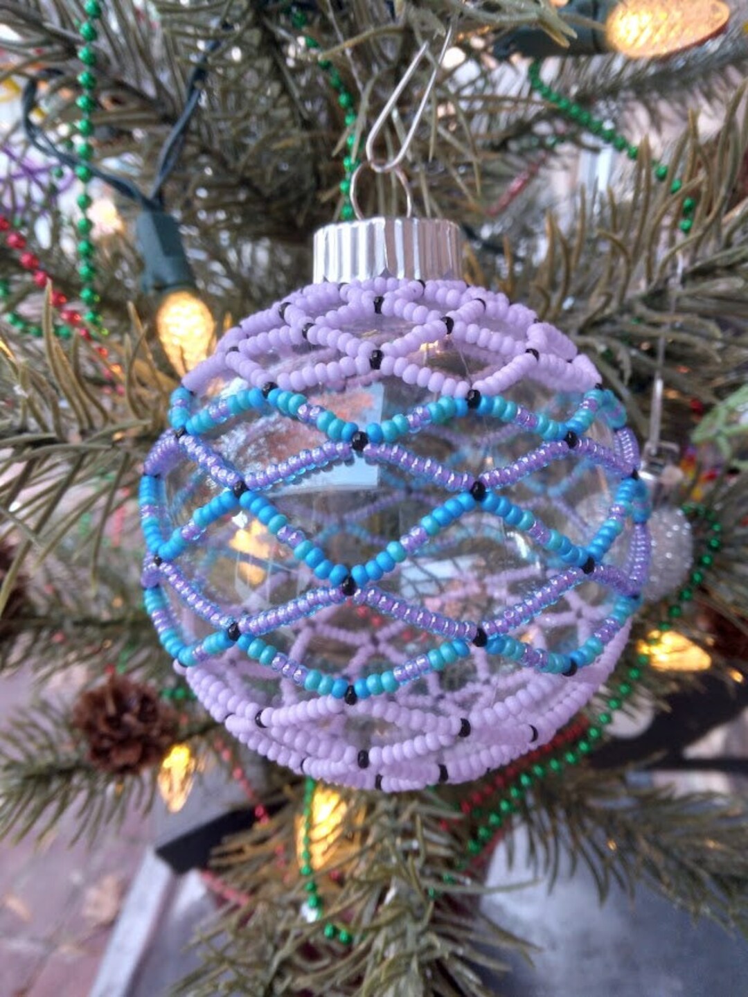 Handmade Beaded Christmas Tree Ornaments, Handmade Beaded Unique Gift ...