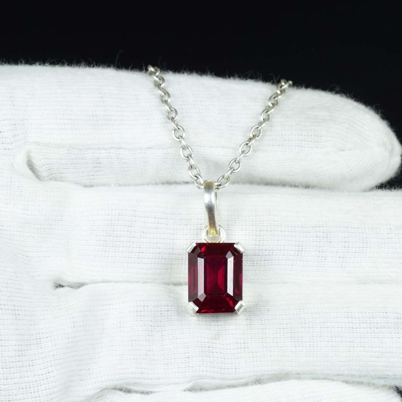 Natural Ruby Pendant - Etsy