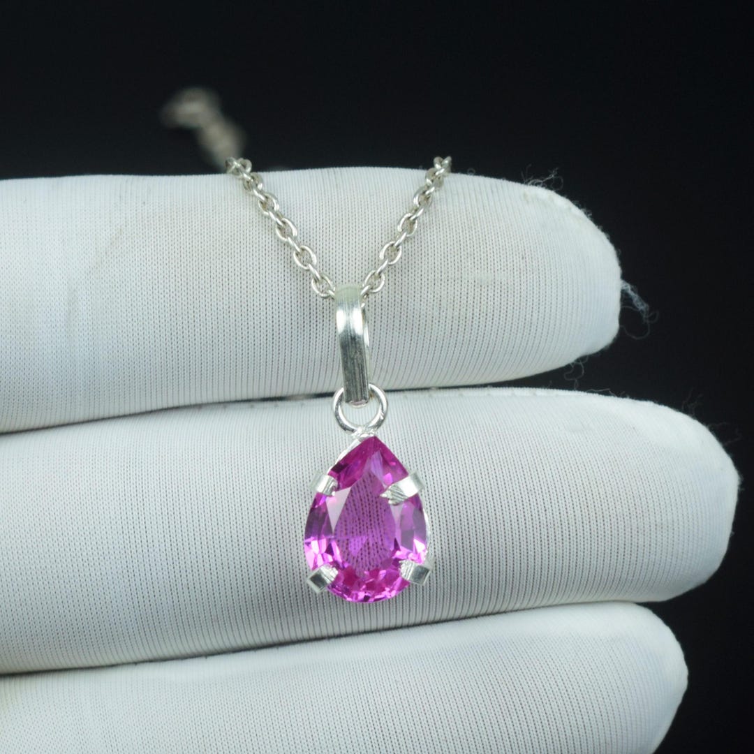 Marvelous Pink Sapphire Necklace Jewelry | Best Anniversary Gift ...