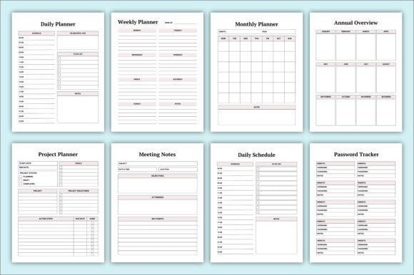 2025-2026 Personal Planner Printable , CANVA EDITABLE TEMPLATE, 100 ...