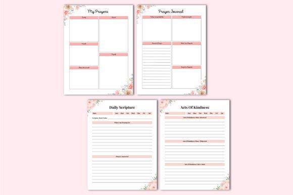 Editable Prayer Journal Canva Template, Faith Planner Bundle,digital ...